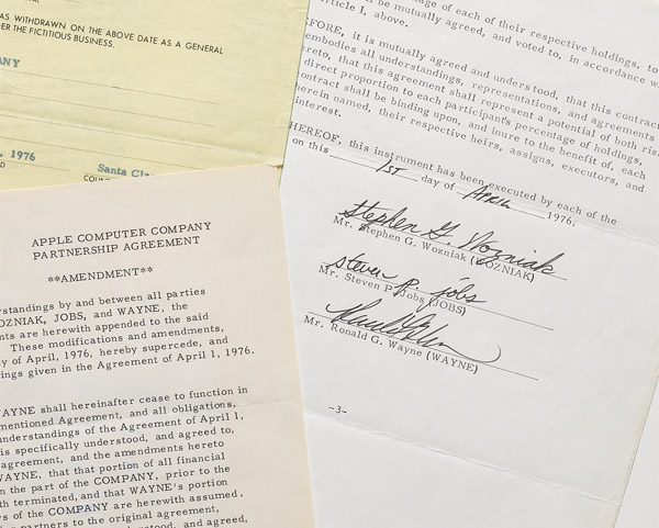 Sotheby's sells Apple founding contract for $1.6M | Atlanta Real Estate ...